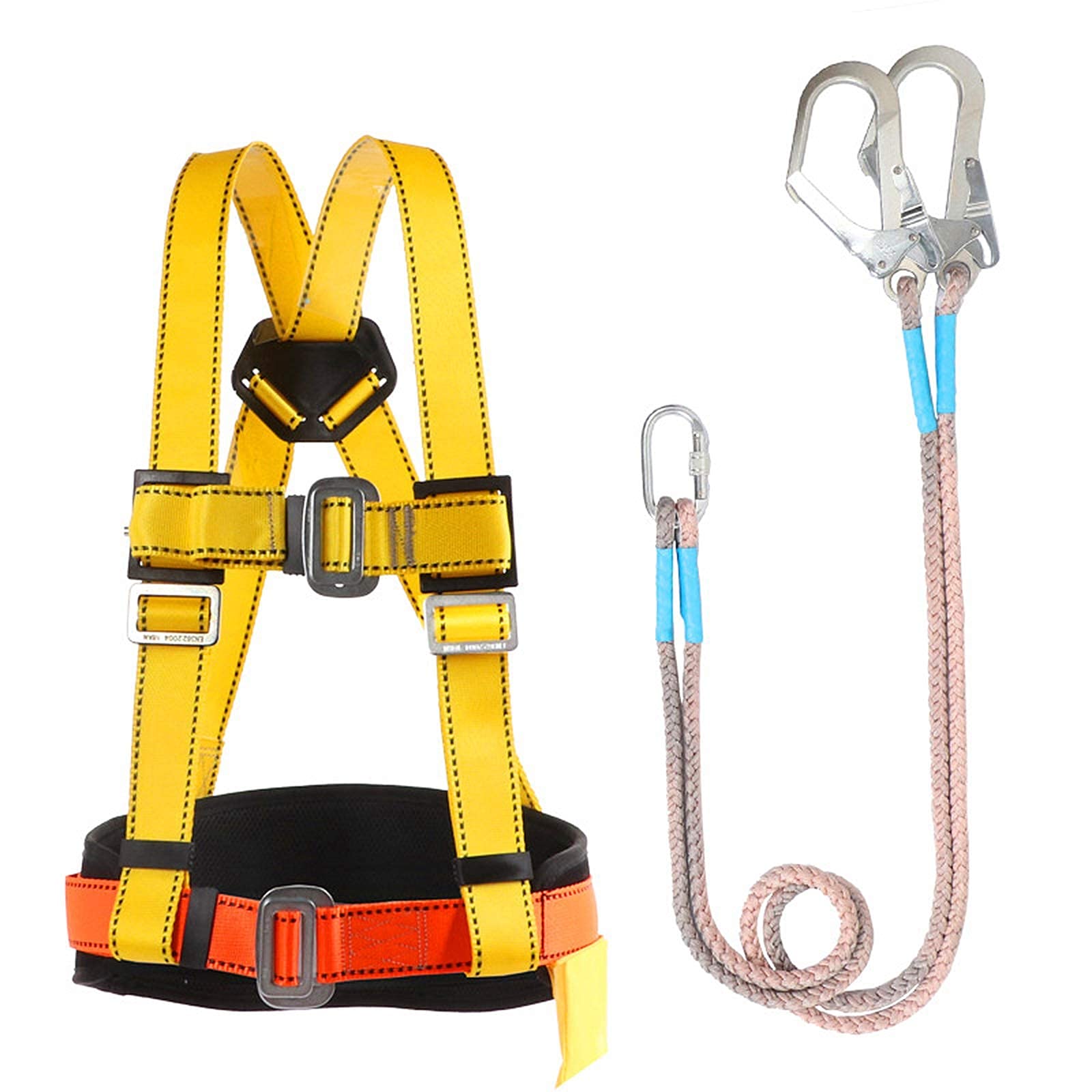 Buy Safety Fall Arrest Harness, Yellow Half Body Height Climbing Fall ...