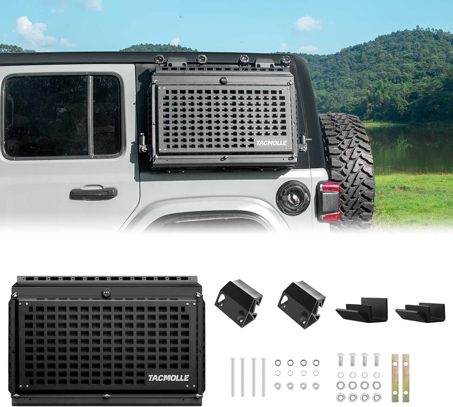 Amazon.com: TACMOLLE Rear Side Window Storage Box, Tactical Modular ...