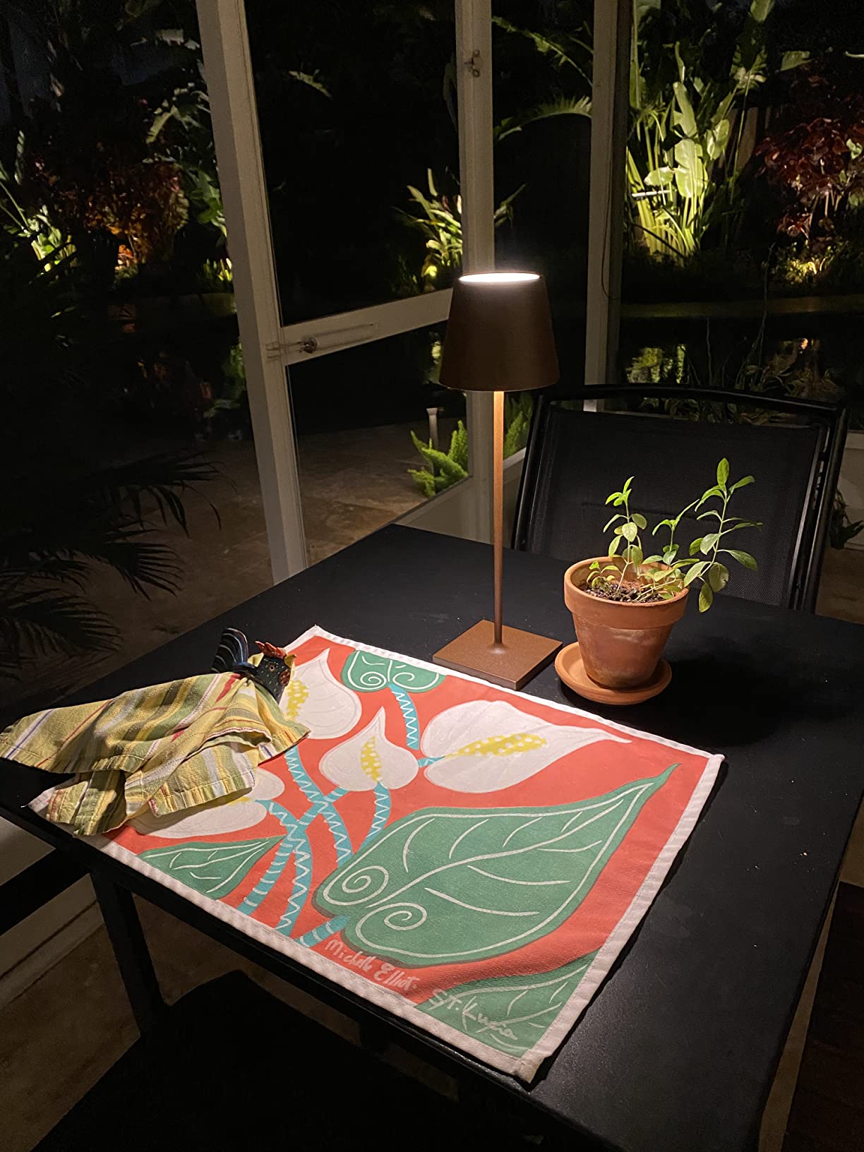 $28/mo - Finance Poldina Pro LED Table Lamp (Color: Rust) Touch On/Off ...