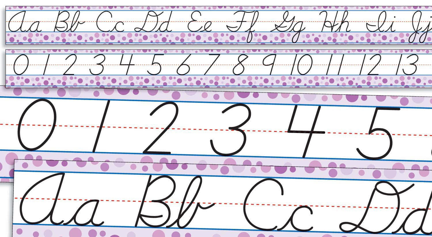 Buy Modern Cursive Alphabet and Numbers 0-30 Bulletin Board Online at ...