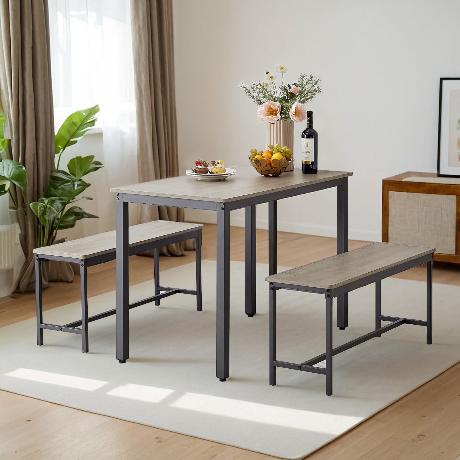 Amazon.com - AZL1 Life Concept Dining Table Set for 4, Small Kitchen ...