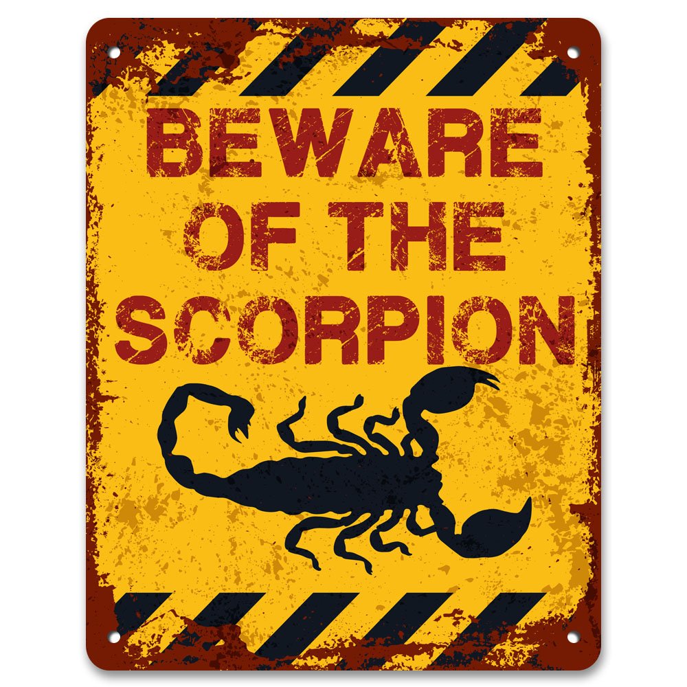 Buy Print Crafted - Beware of The Scorpion | Vintage Metal Garden ...