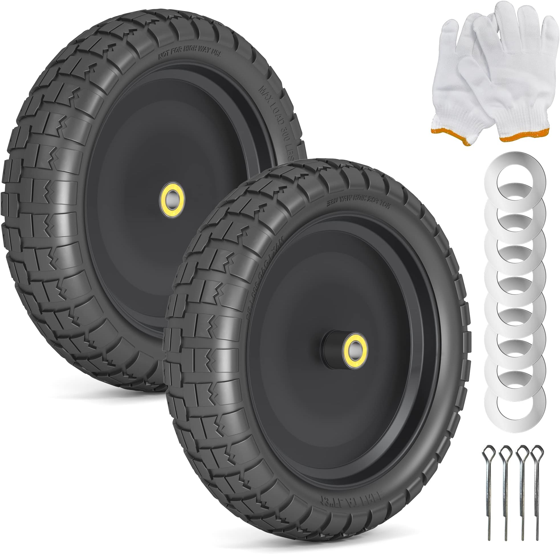 Amazon.com: CouWesffe(2-Pack) 13‘’Tire Wheel for Gorilla Cart ...
