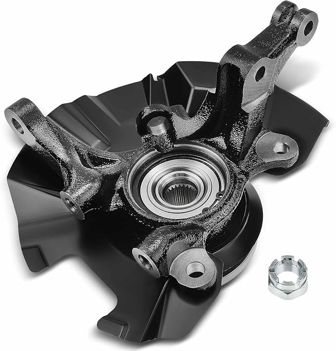 A-Premium Front Steering Knuckle & Wheel Bearing Hub Assembly Compatible with Hyundai Accent ...