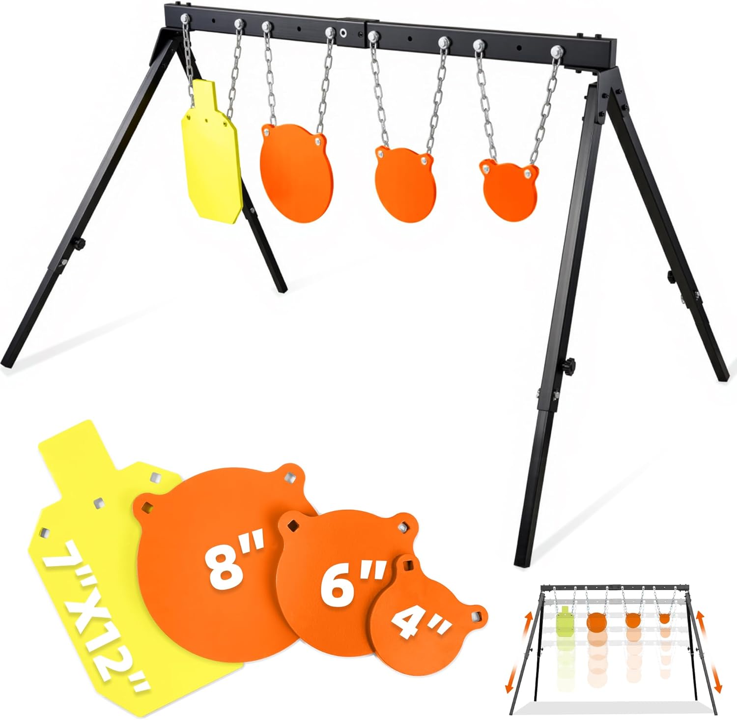 Amazon.com : Steel Target Shooting Stand Ar500, Metal System Kit with 3 ...