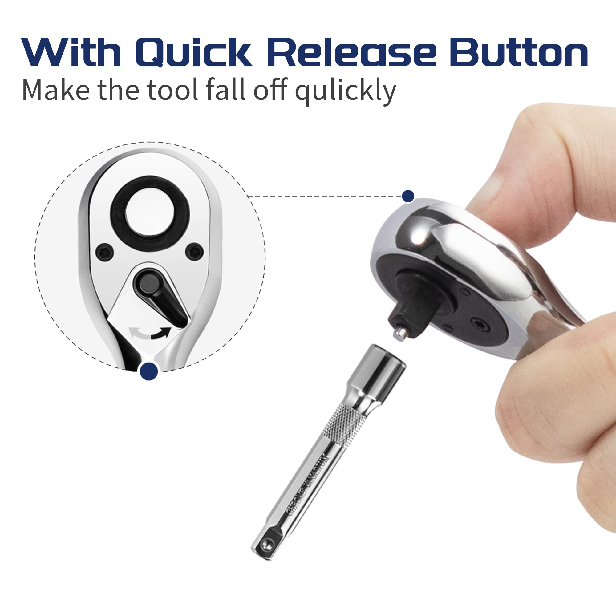 Snapklik.com : UYECOVE 1/2-Inch Drive Ratchet Wrench, 1/2 Ratchet ...