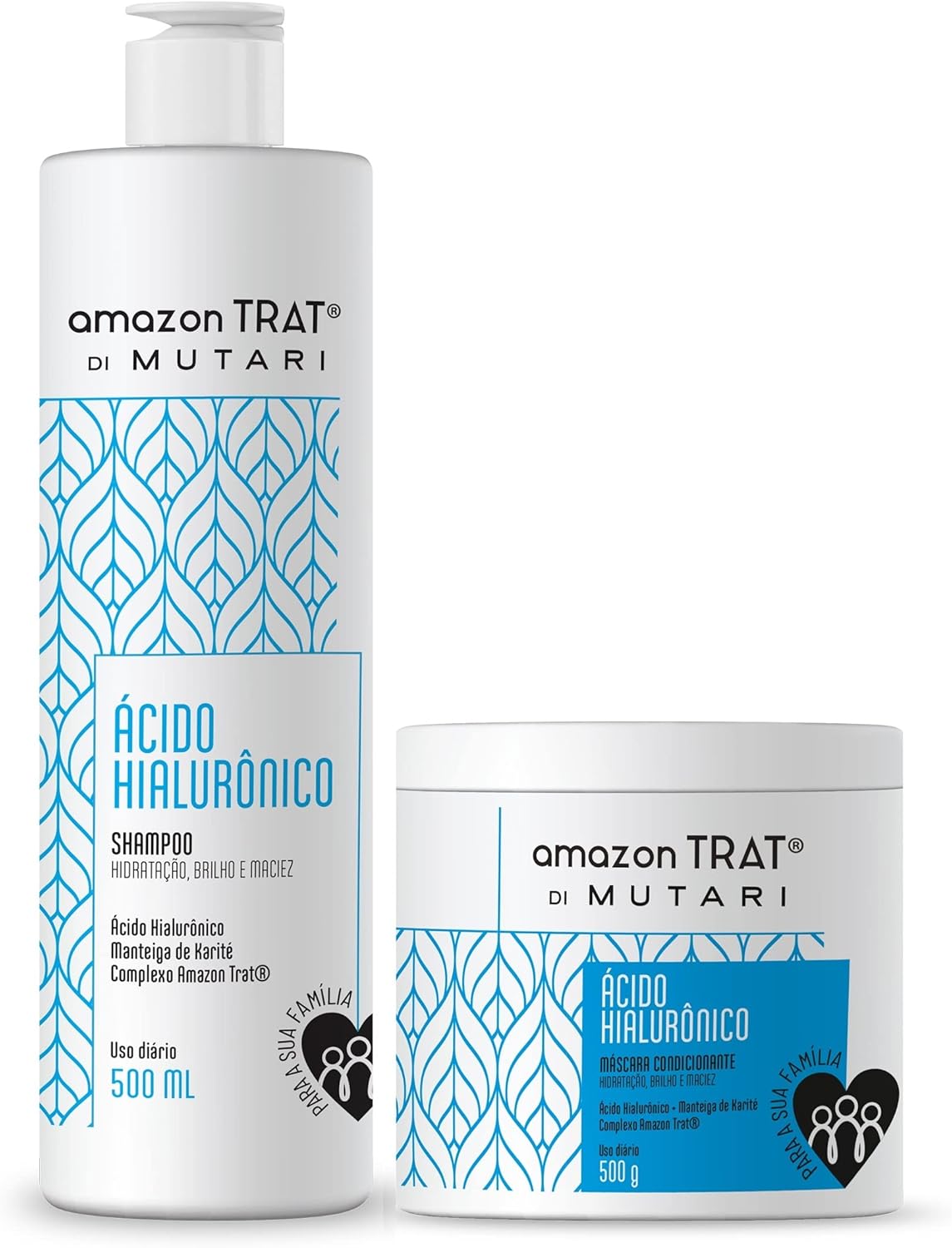 Shampoo E Máscara Amazon Trat® Di Mutari Ácido Hialurônico | Amazon.com.br