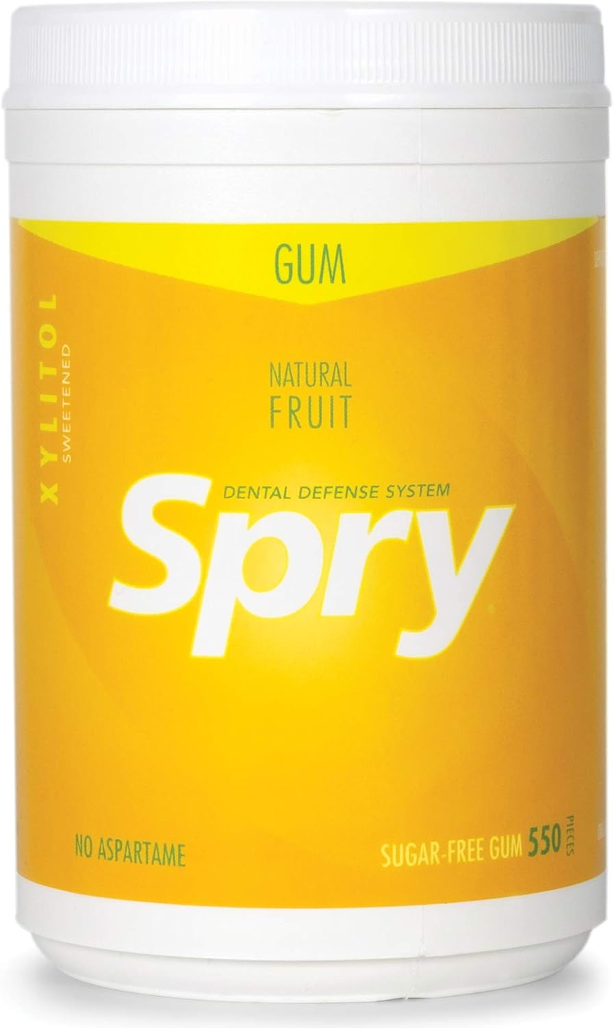 Spry Fresh Natural Xylitol Chewing Gum Dental Defense System Aspartame ...