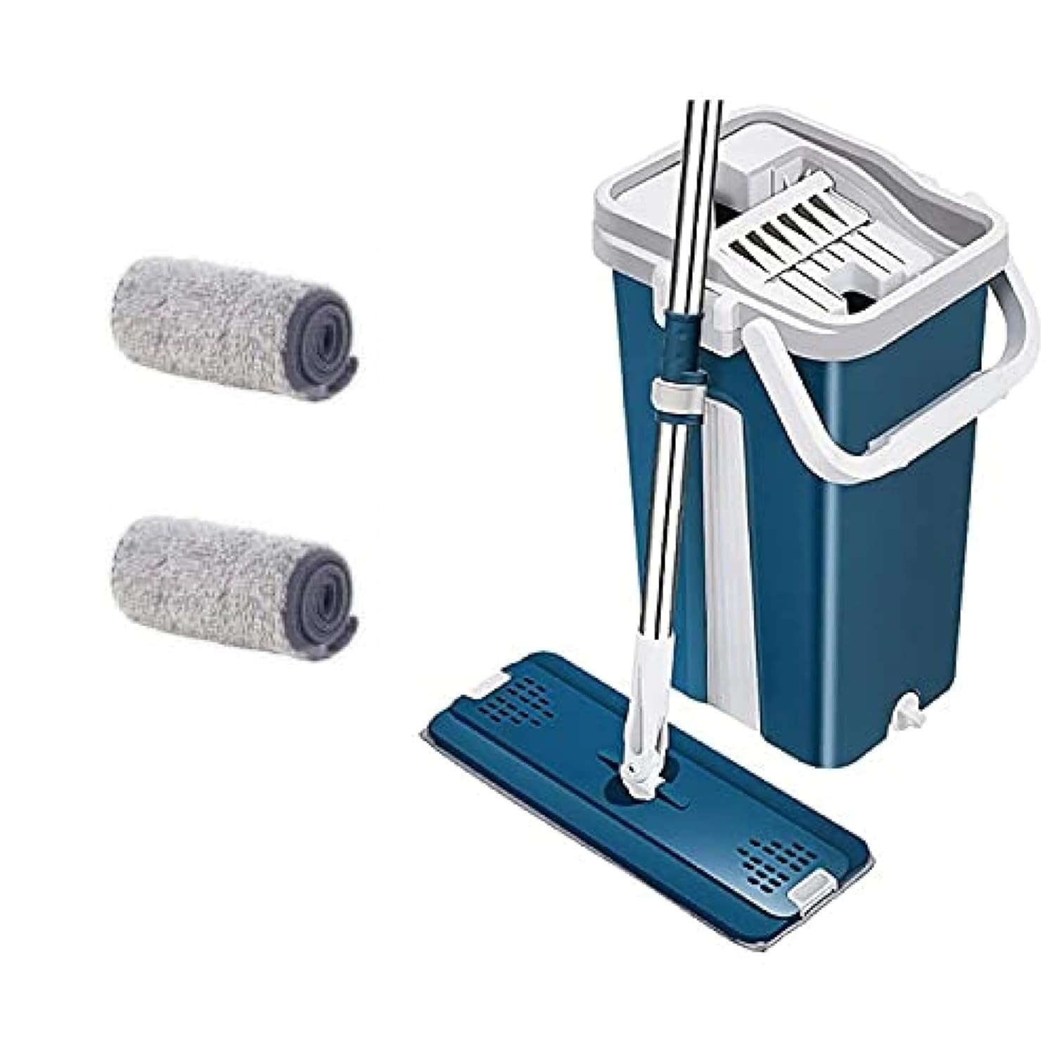 UPKARANWALE Blue Flat Mop for Home Cleaning Floor / 360° Rotating ...