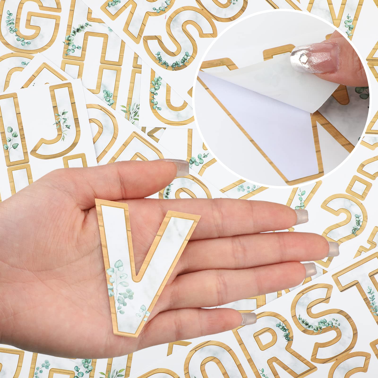 Snapklik.com : Chinco 232 Pcs 24 Sheets Large Letter Stickers 2.5 Inch ...