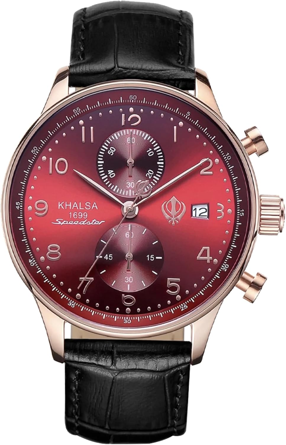 Blood Red Speedster Leather Hardened Mineral Crystal Watch - Brown ...