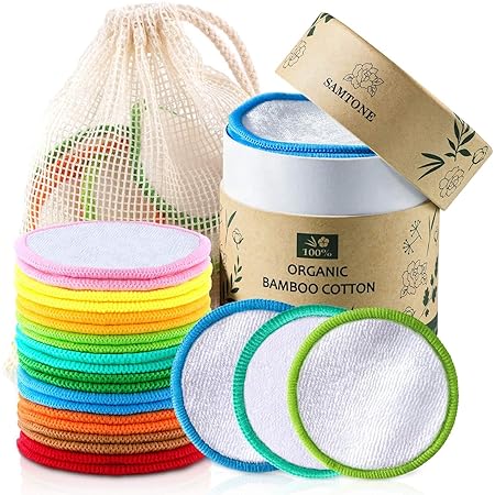 Amazon.com: Minasuki 20 Pack Reusable Makeup Remover Pads - Bamboo ...