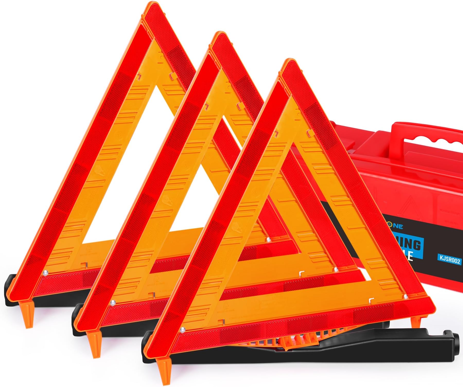 Amazon.com: aikko Safety Triangle Kit Road Emergency Warning Reflector ...