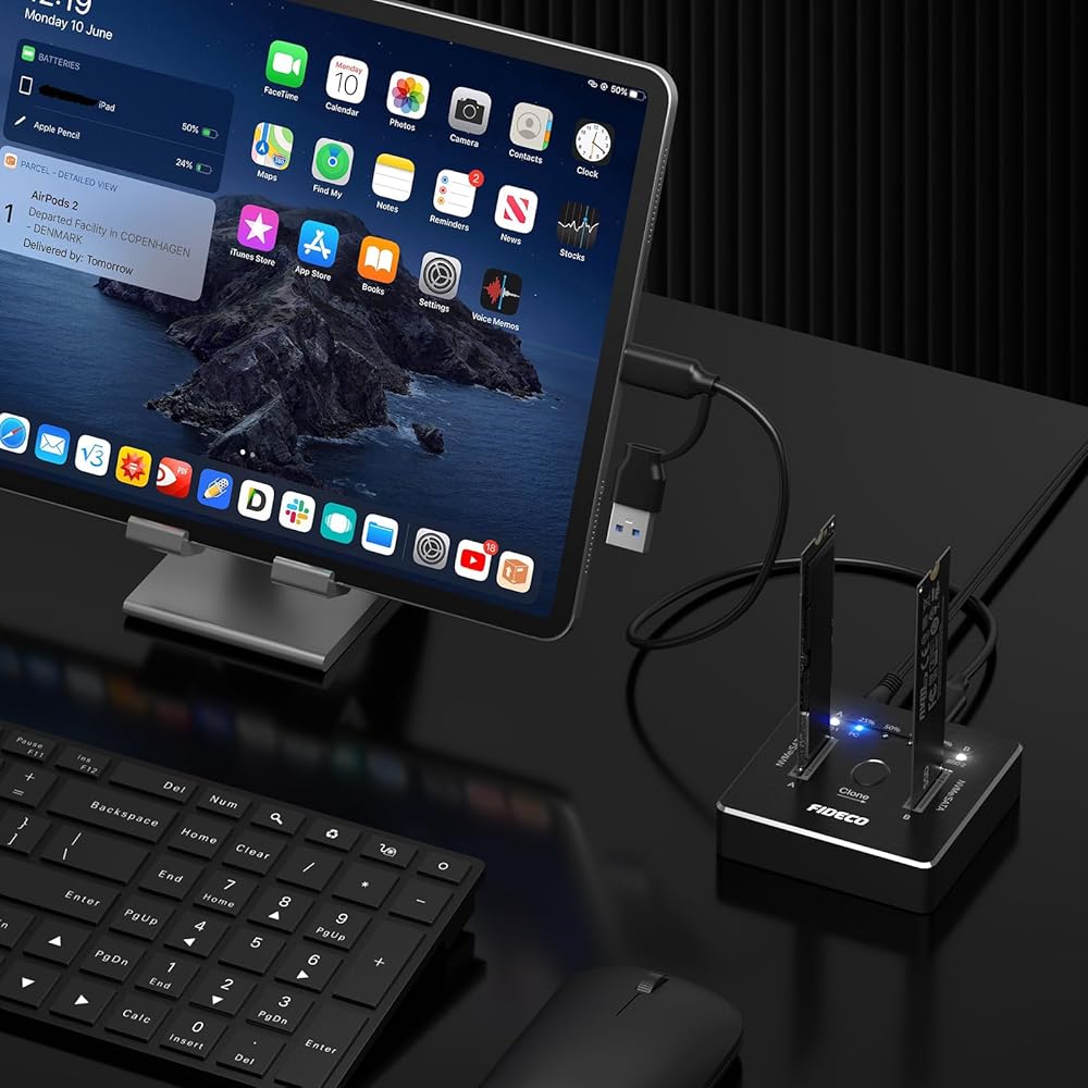 FIDECO M.2 NVMe SATA SSD Cloner Dock, USB 3.2 Gen 2 Nepal | Ubuy