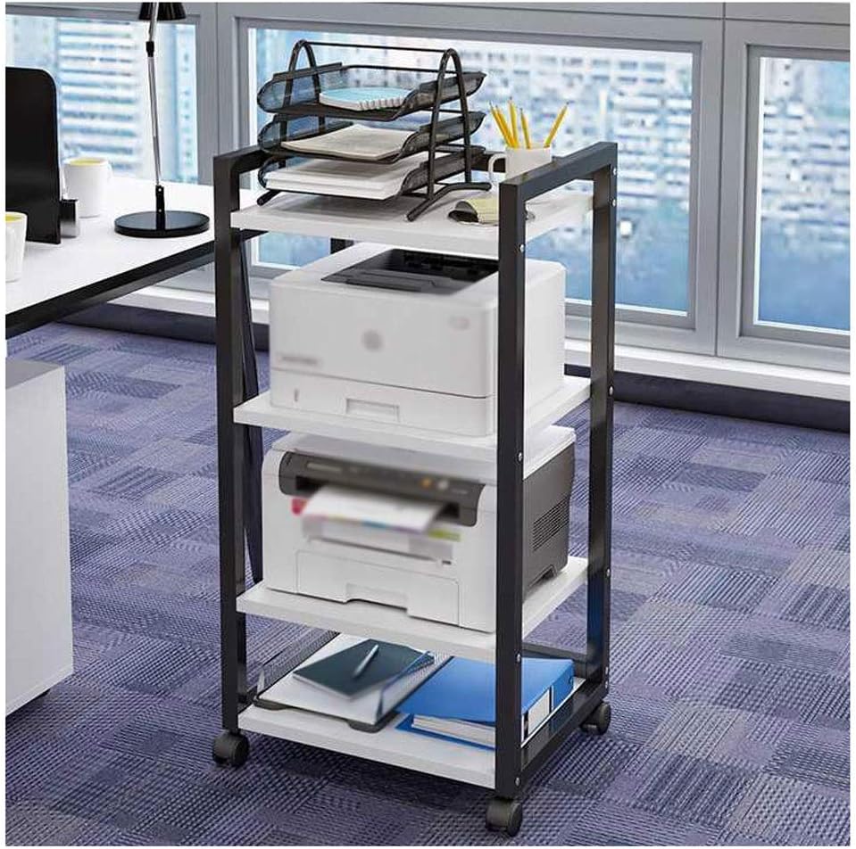 Printer Shelf Stand 4-layer Floor-standing Printer Stand Mobile Printer ...