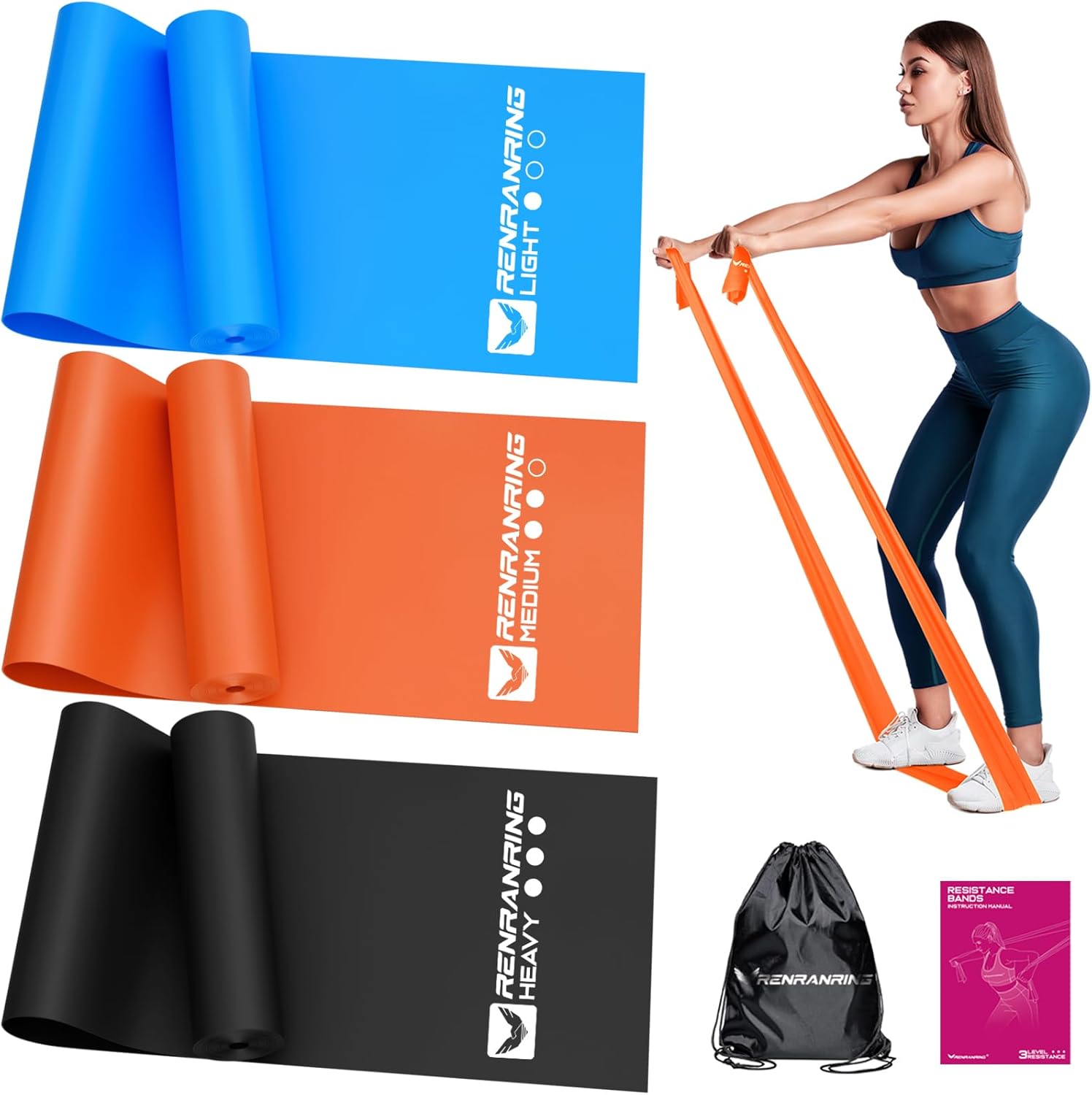 Resistance Bands for Working Out, Exercise Bands for Physical Therapy ...