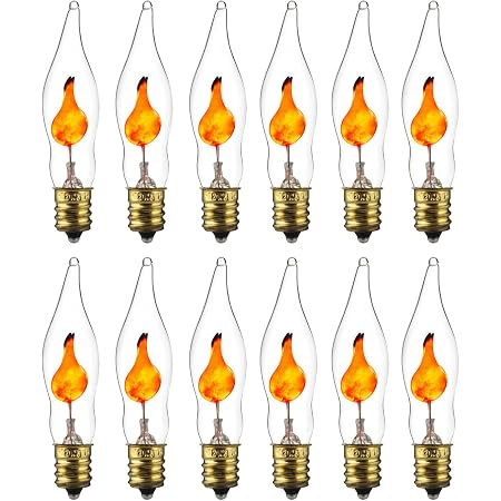 Creative Hobbies A101 Flicker Flame Light Bulb -3 Watt, 130 Volt, E12 ...