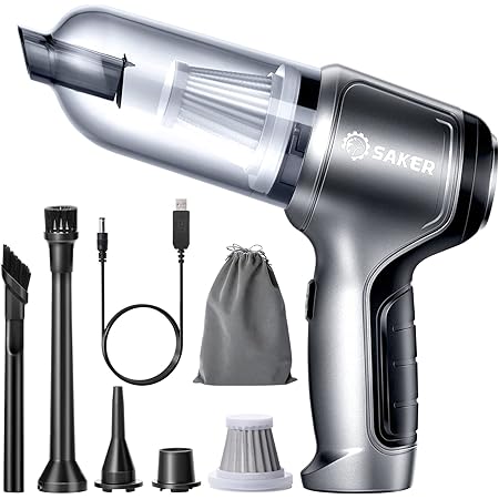 3 In 1 Wireless Handheld Car Vacuum Cleaner,120W 9000PA Rechargeable Handheld Vacuum with 4 ...