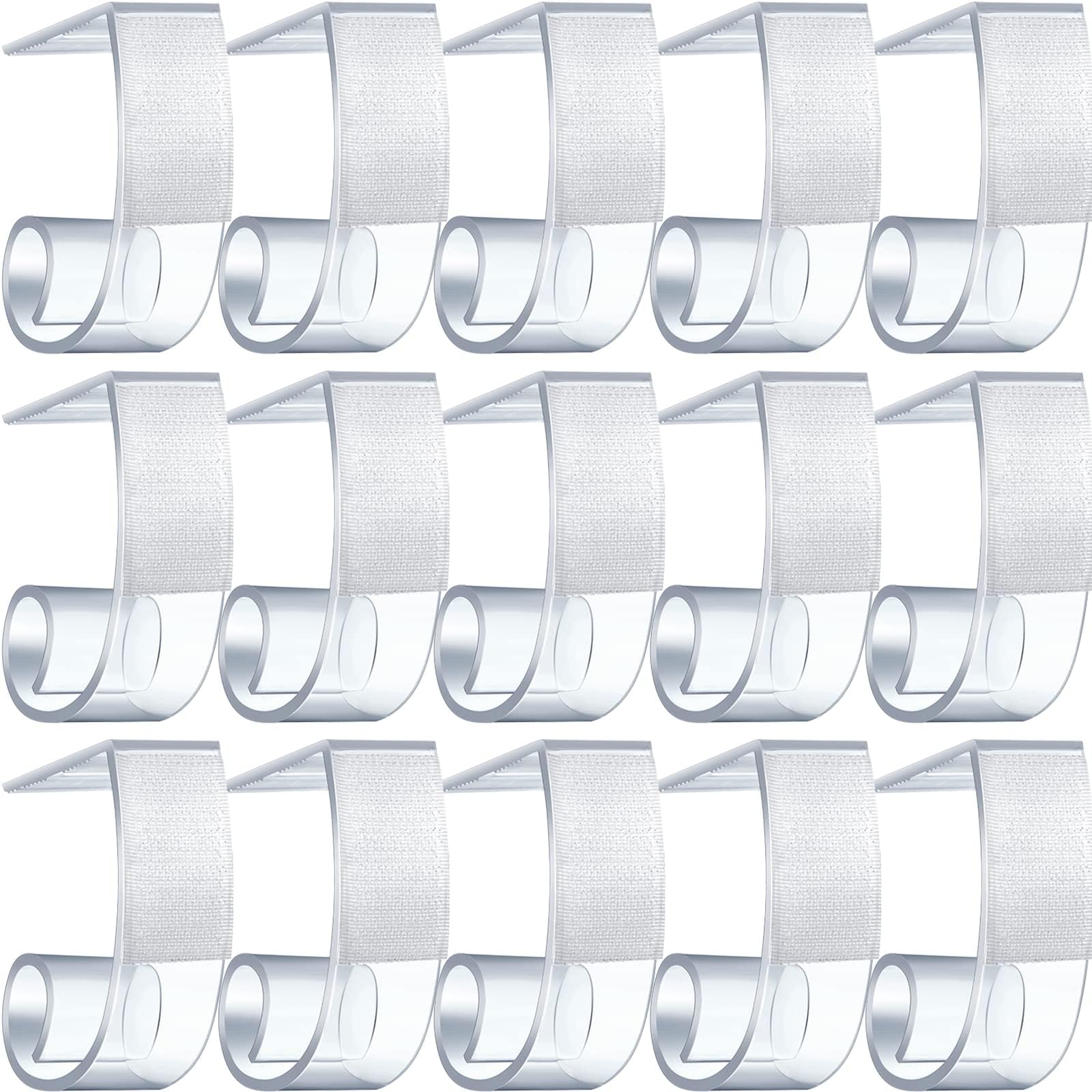 Amazon.com: TABLECLOTHSFACTORY 12 PCS Adjustable Clear Plastic Large ...