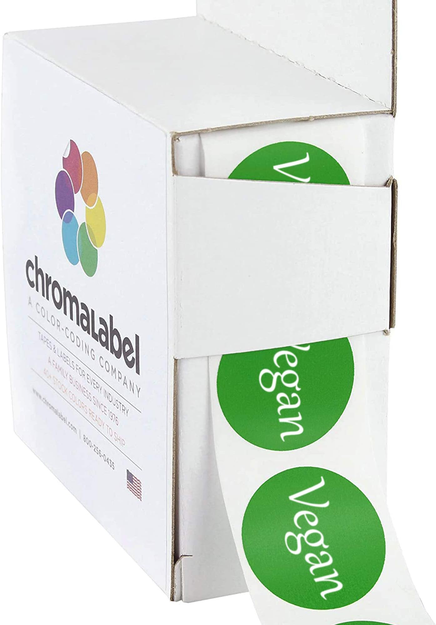 Amazon.com : Vegan Food Labeling Stickers, 1 Inch Round [500 Labels per ...