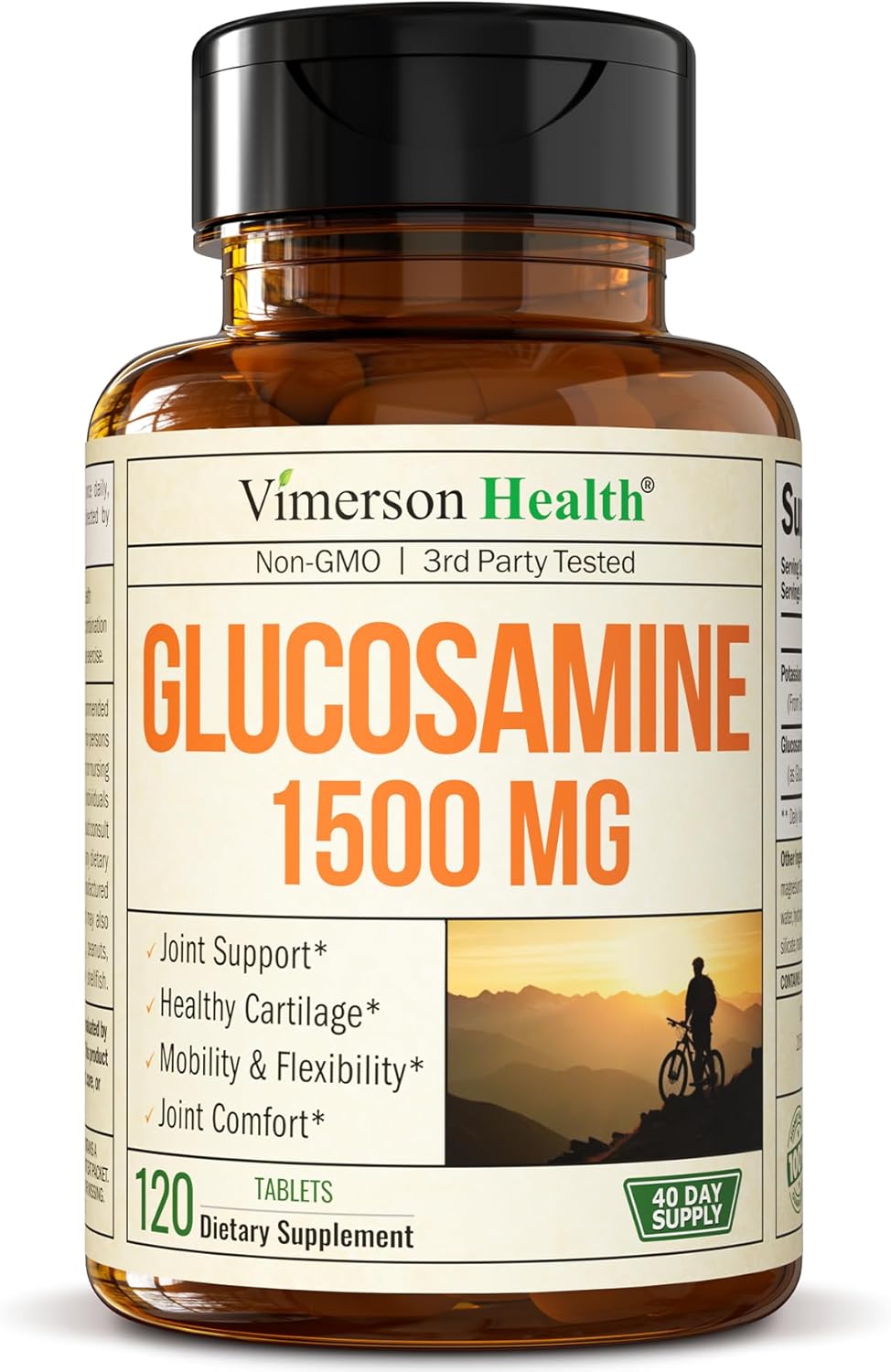 Amazon.com: Glucosamine Sulfate 1500mg w/Potassium – FSA Eligible Joint ...
