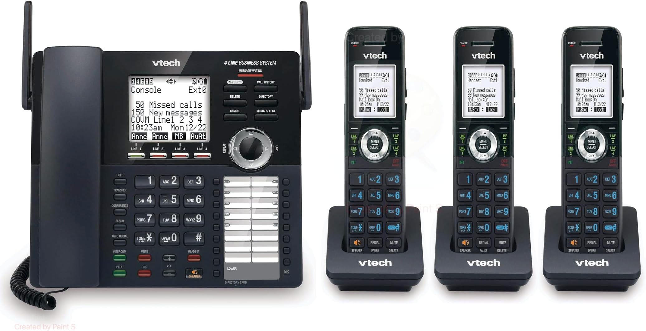 Amazon.com : VTech AM18447 4-Line Expandable Small Business Office ...