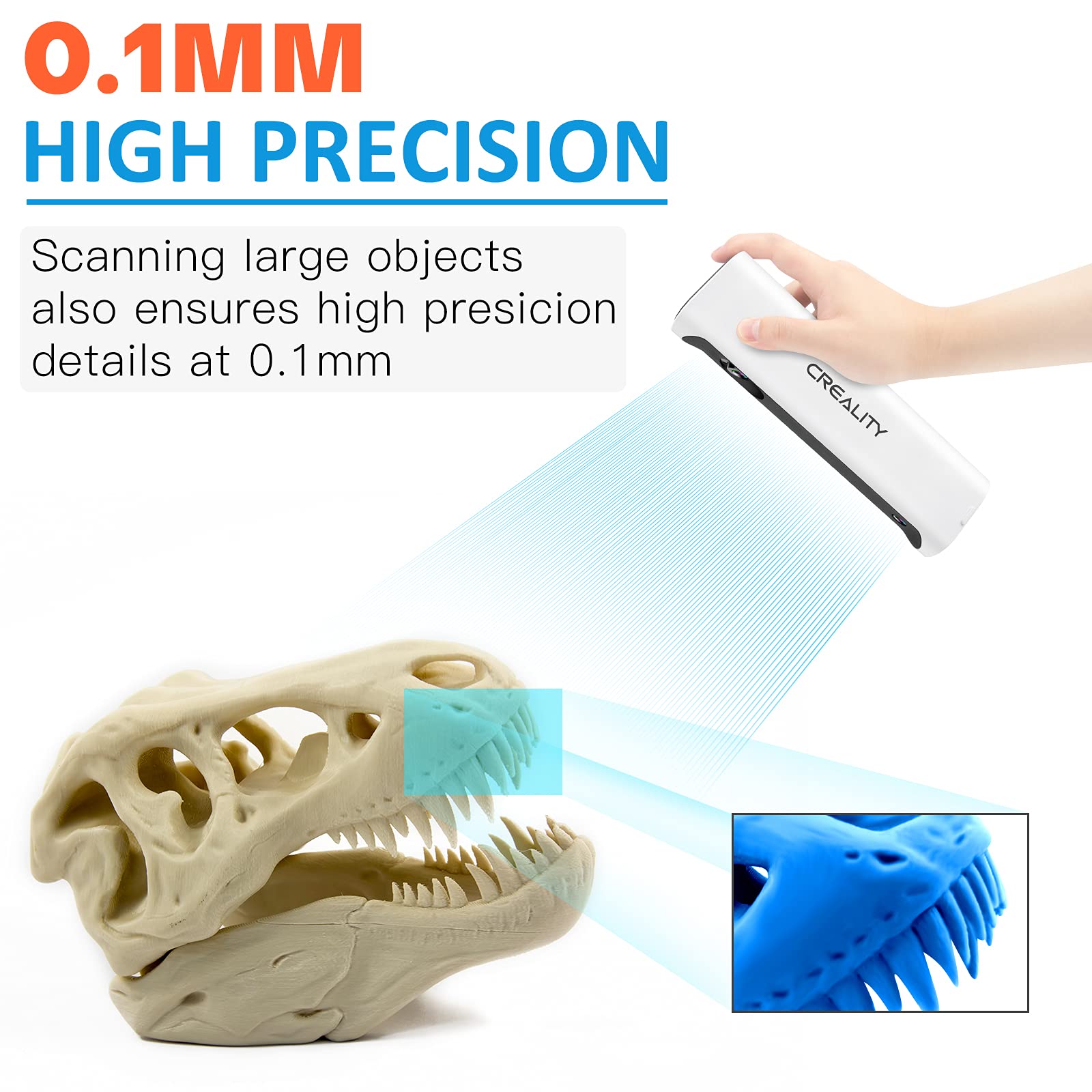 Creality Upgraded CR-Scan 01 3D Scanner Kit with Turntable and Tripod ...