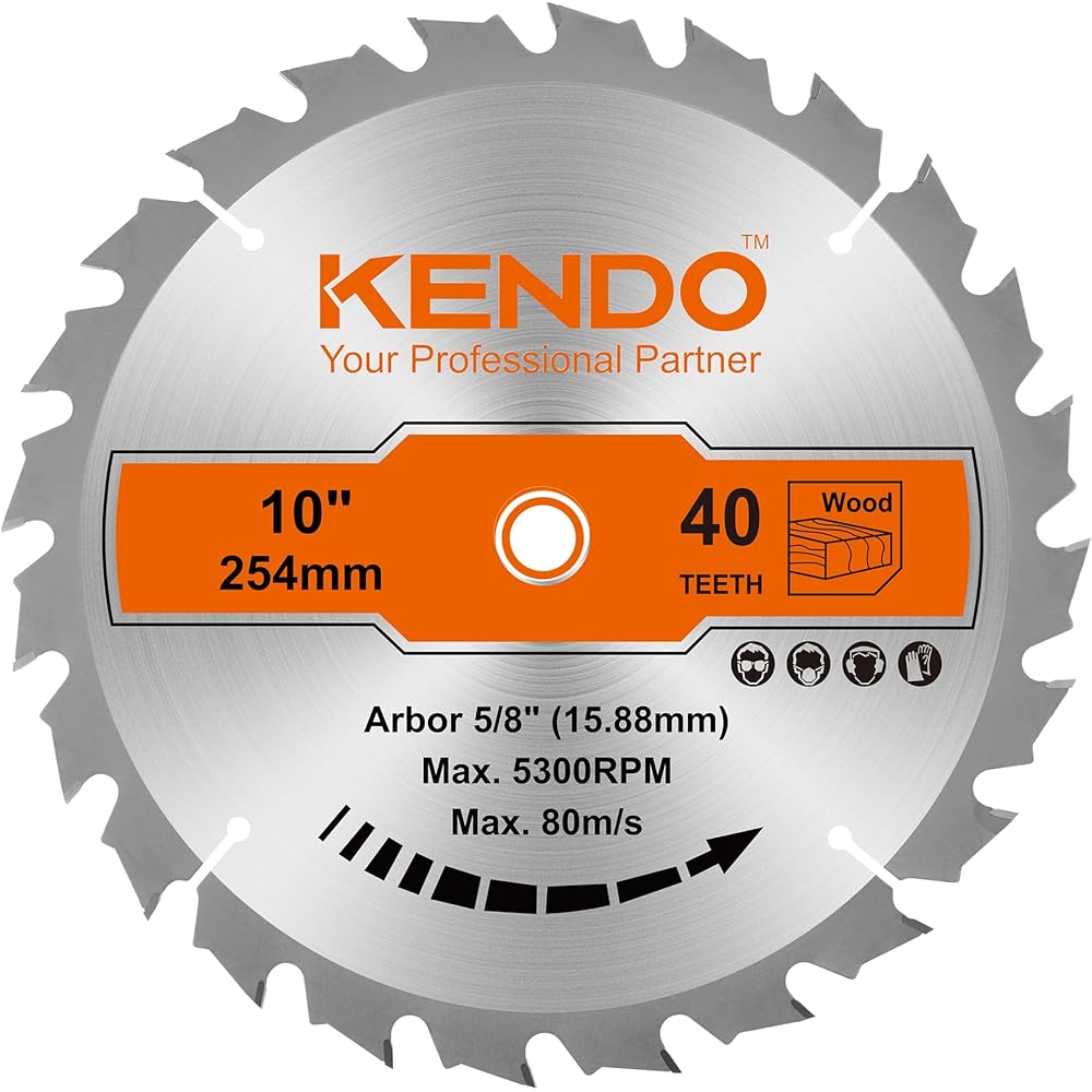 $2/mo - Finance KENDO 1-Pack 10 Inch 40T Carbide-Tipped Circular Saw ...