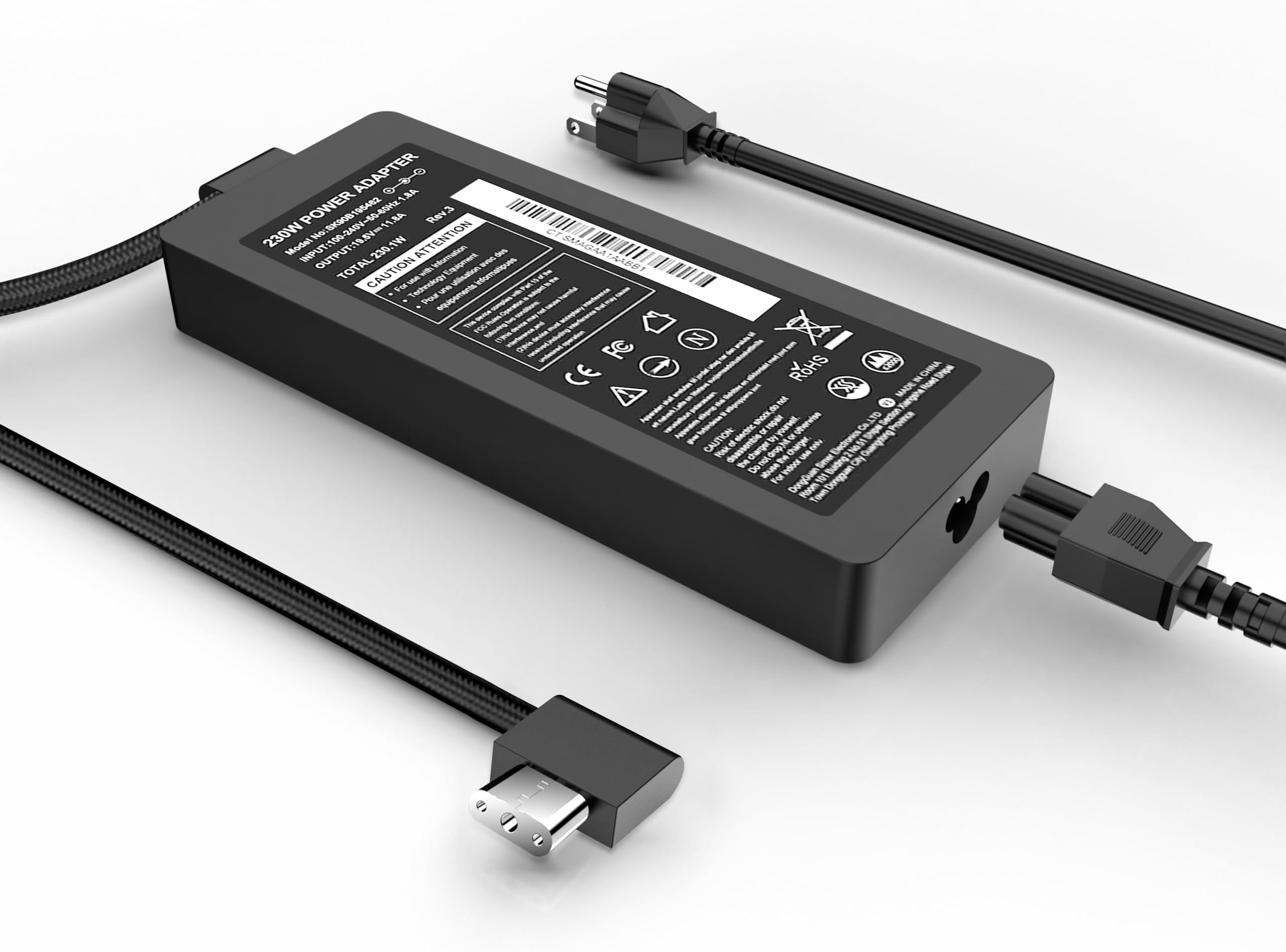 Amazon.com: Razer 230W GaN Power Adapter: Official OEM Laptop Charger ...