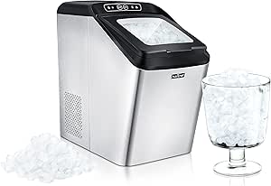 Amazon.com: NutriChef Countertop Ice Maker Machine - Compact Ice Maker ...