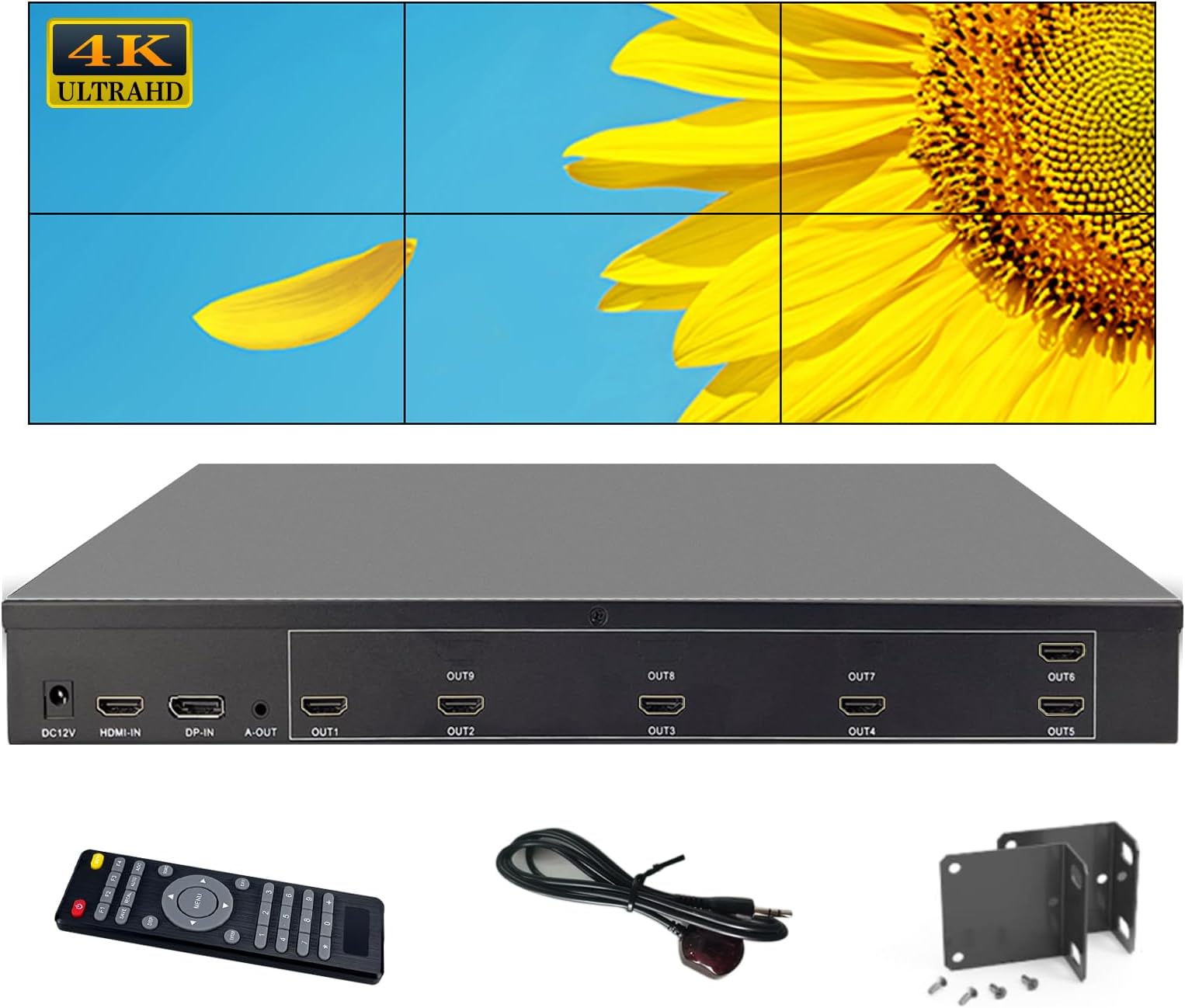 Amazon.com: 4K ICUIXIAN Video Wall Controller 2x3 4K@60Hz 6 tv Video ...