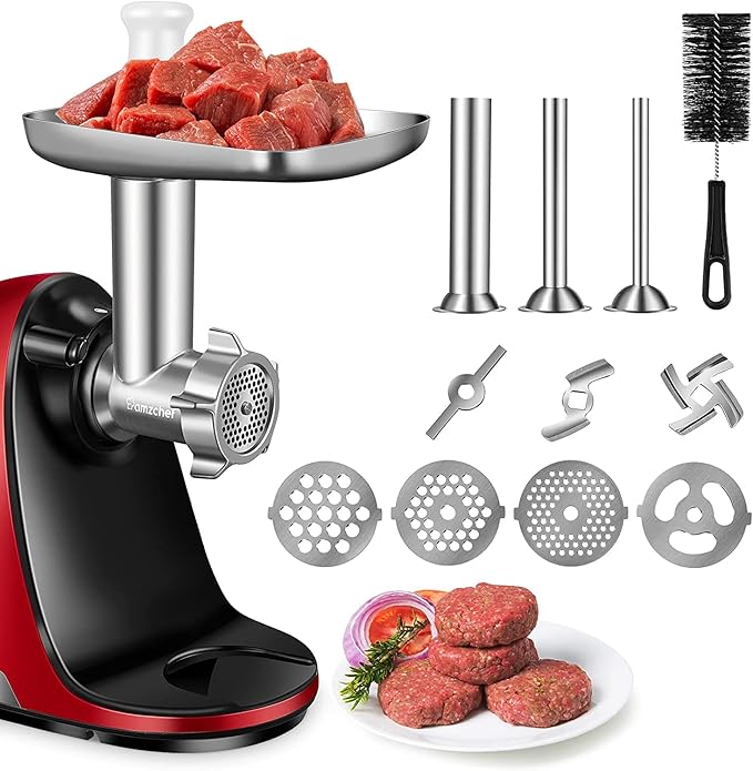 Metal Meat Grinder Attachment, Meat Grinder Accessory Compatible with ...