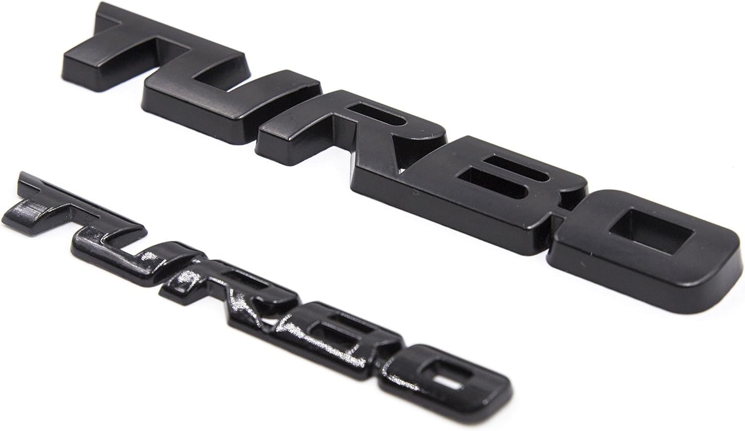 LIGHTKOREA 2Pcs Small and Big Metal Turbo Emblem Side Fender Trunk ...