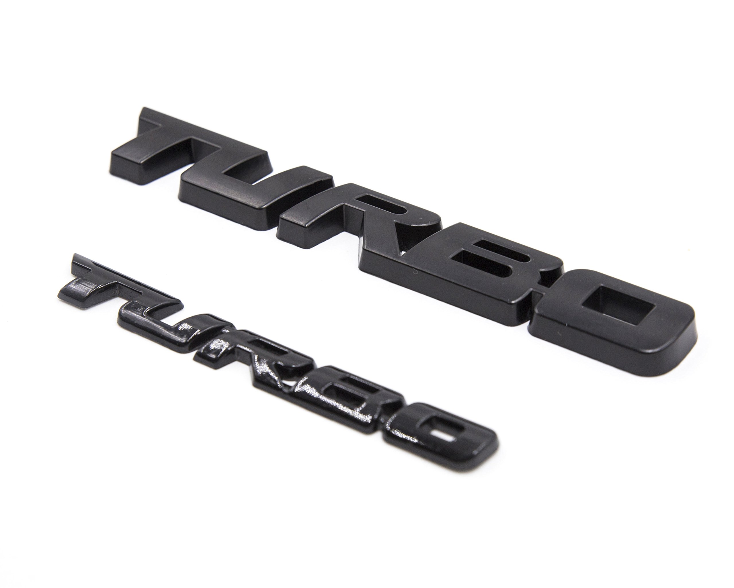 Amazon.com: LIGHTKOREA 2Pcs Small and Big Metal Turbo Emblem Side ...
