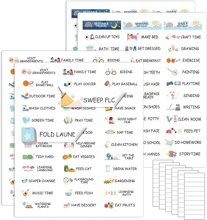 Amazon.com: Routine Stickers Chore Stickers for Kids Chore Chart ...