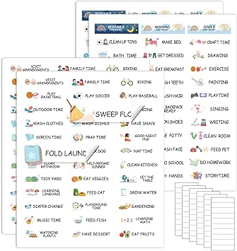 Routine Stickers Chore Stickers for Kids Chore Chart Routine Chart ...