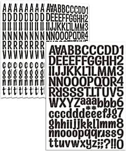Uniclife 10 Sheets Letter Stickers, 1260 Pcs Scrapbook Stickers, 1 Inch ...