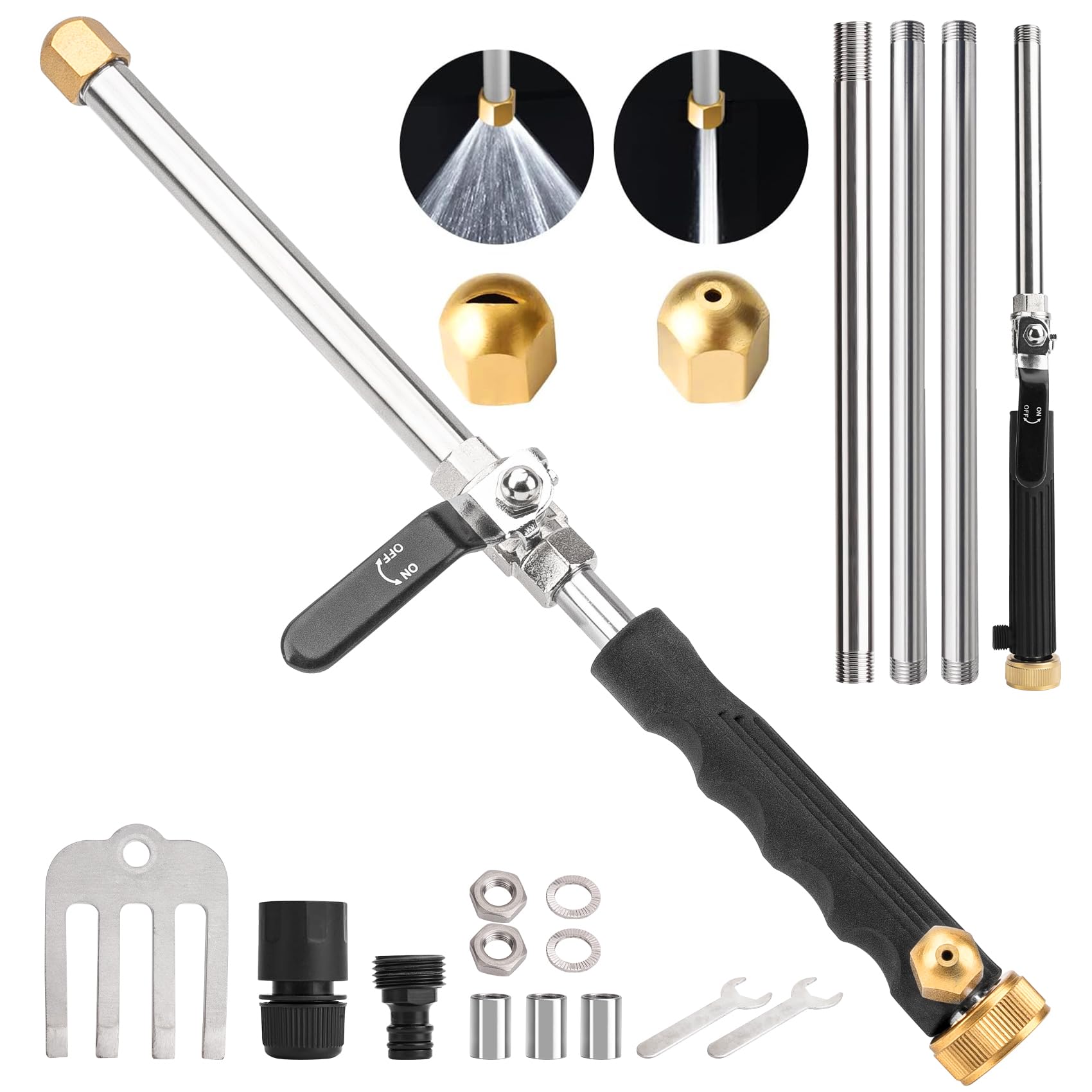 Amazon.com: MIDYOO Removable High Pressure Power Washer Wand for Garden ...