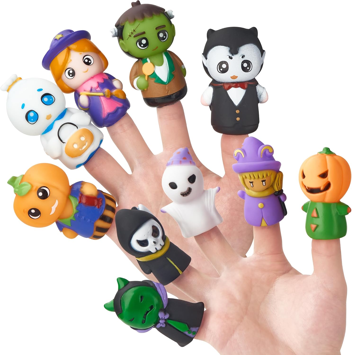 Amazon.com: AQKILO Halloween Finger Puppet Set, Halloween Puppet Show ...