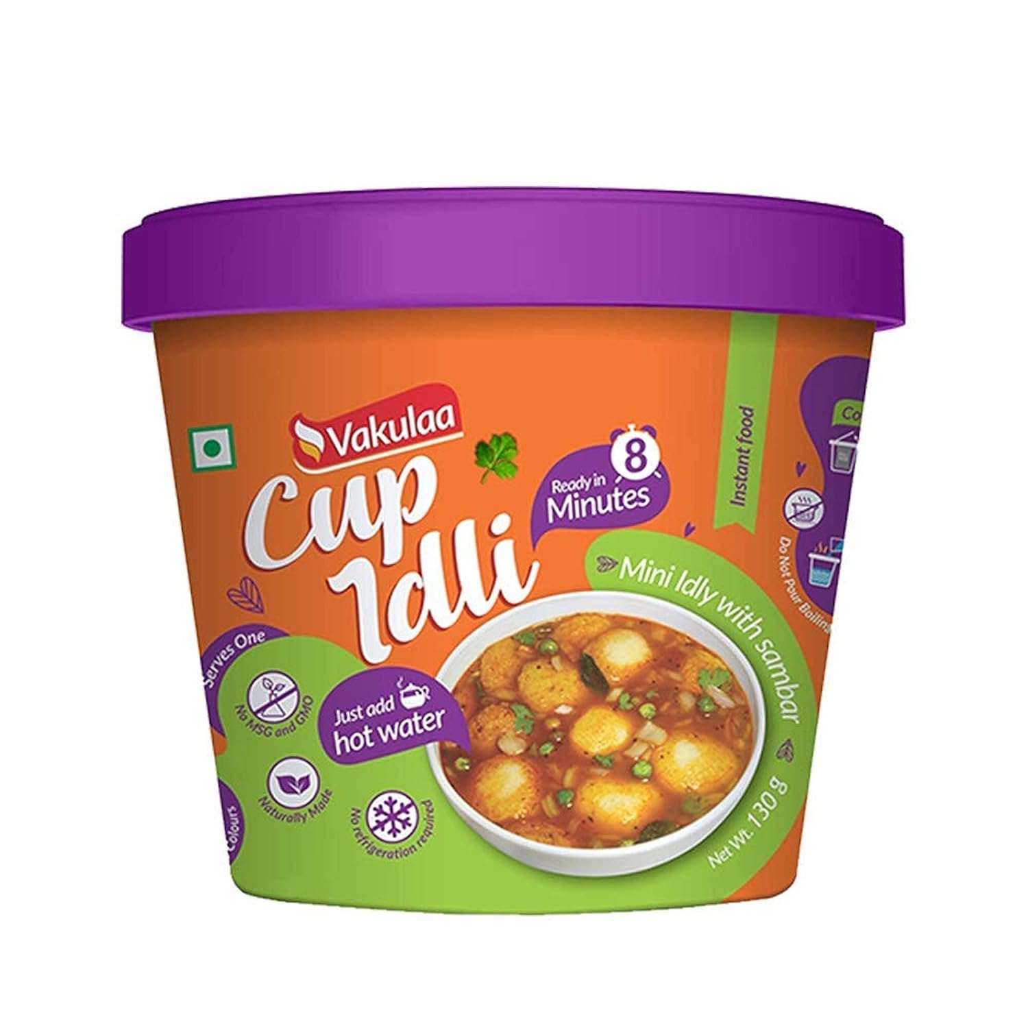 Vakula Cup Idli (130g, Pack of 2) Ready to Eat Cup Idli : Amazon.in ...