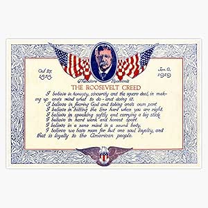 Amazon.com - The Teddy Roosevelt Creed Sticker Vinyl Decal Bumper ...