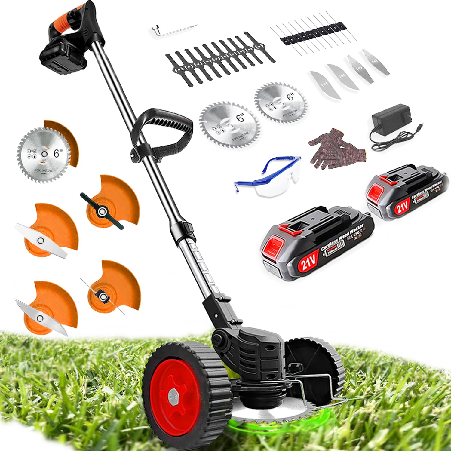 Snapklik.com : Weed Wacker Electric Cordless Battery Powered Weed Eater ...