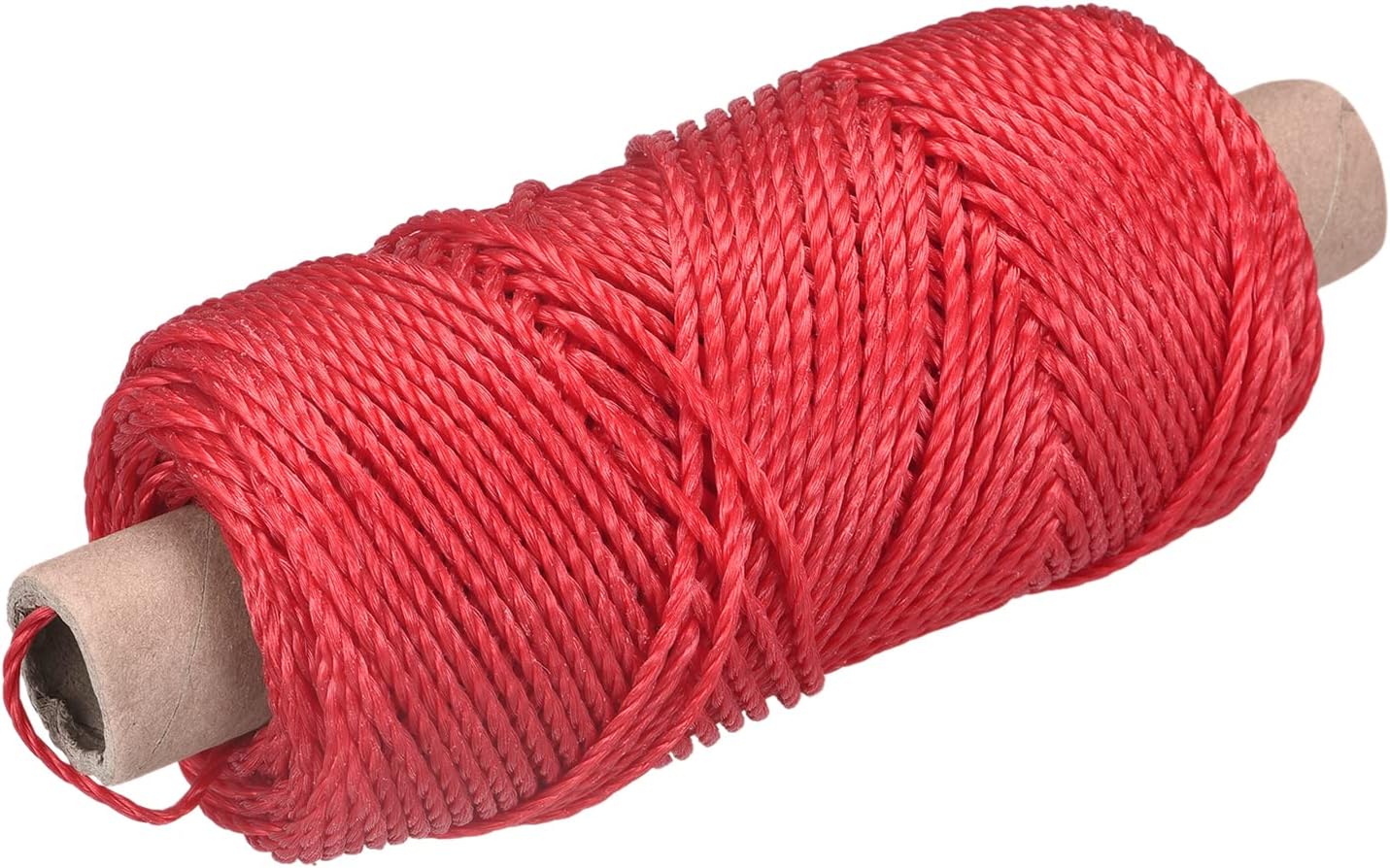 sourcing map Twisted Mason Line Nylon Twine String Cord Red 100M/109 Yard 3MM Dia for Netting ...