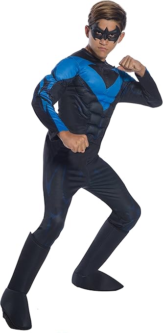 Amazon.com: Rubies DC Comics Villains: Nightwing Costume for Kids, Boy ...