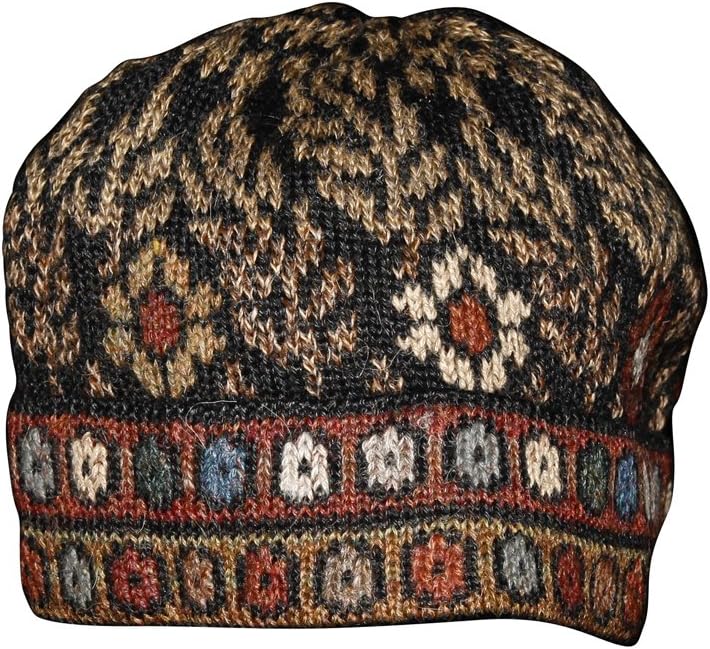 Invisible World Women's 100% Alpaca Wool Hat Knit Unisex Beanie Tibet ...
