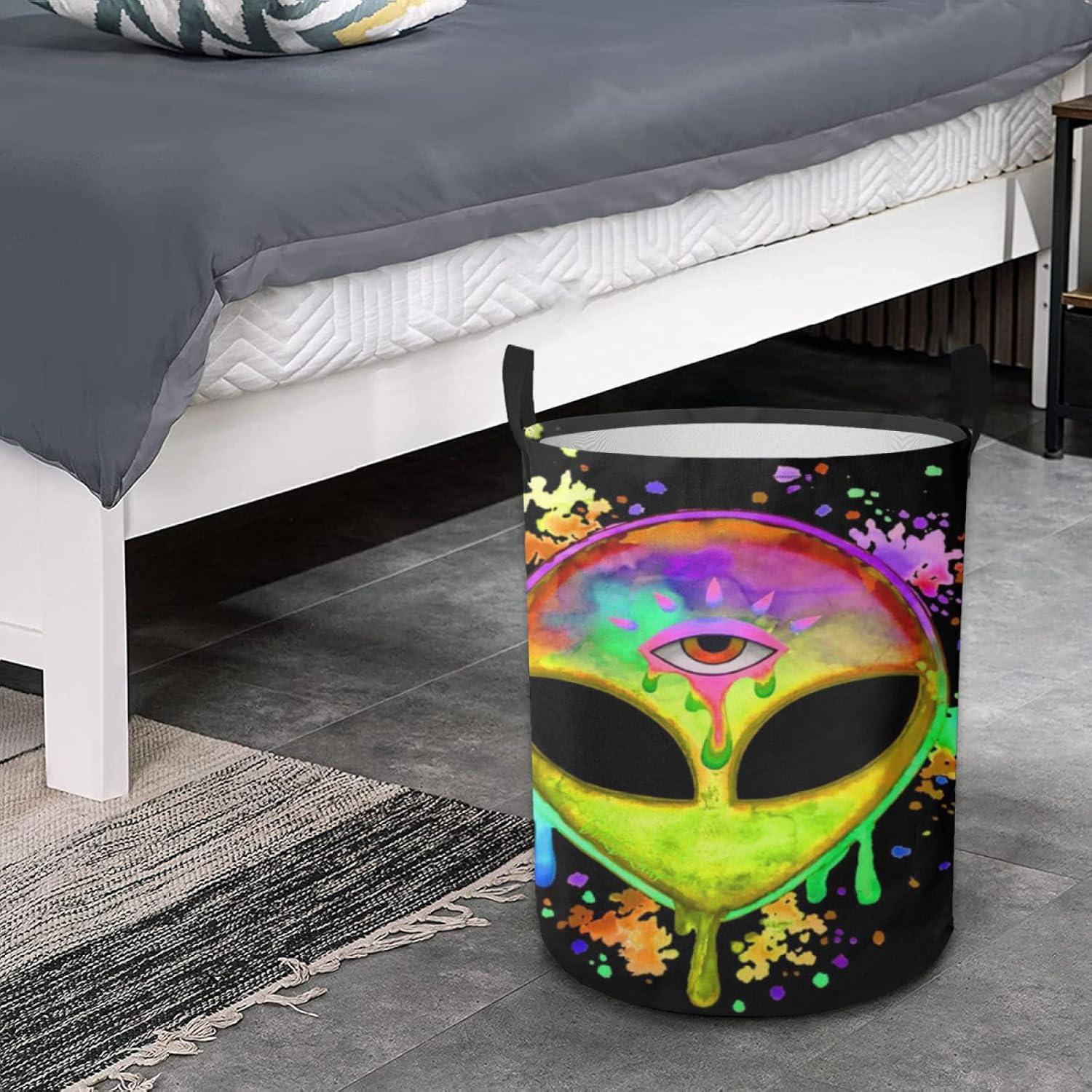 Cesta de lavandería Trippy Acid Splatter Alien The Third Eye – Cesta de ...