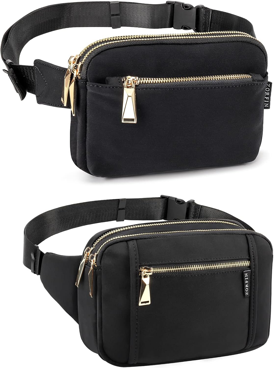 Amazon.com | ZORFIN Fanny Packs for Women Men, Fashion Waist Pack Belt ...