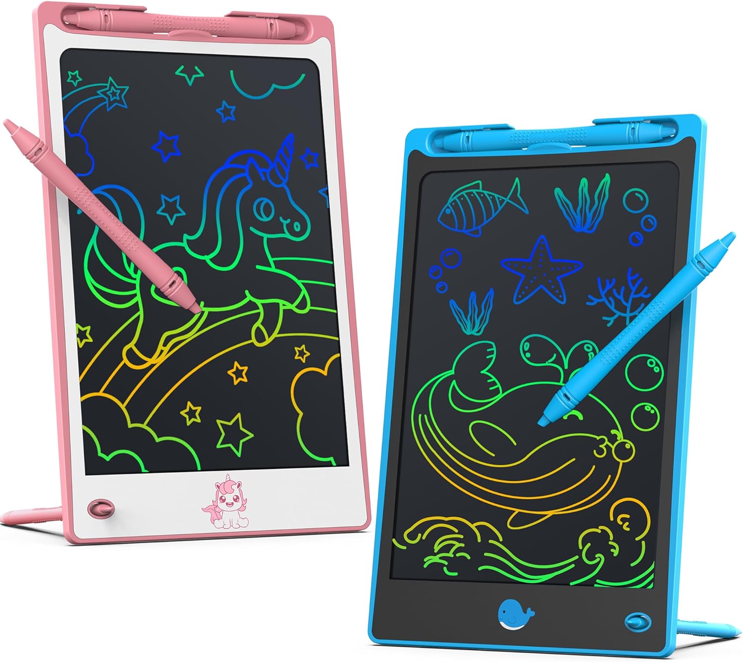 Amazon.com: LCD Writing Tablet for Kids 2 Pack, Hockvill Toys 8.8 inch ...