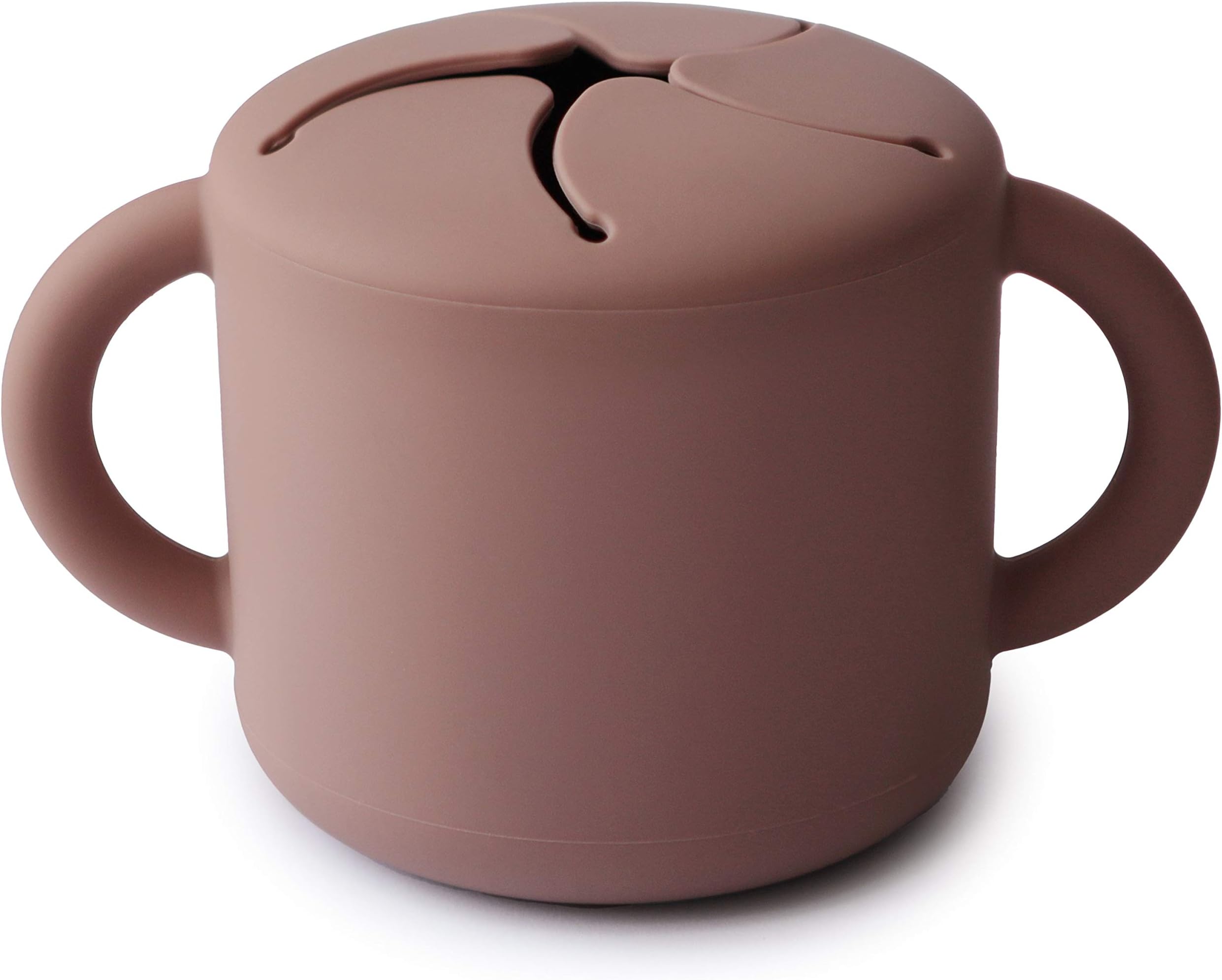 Amazon.com : mushie Silicone Snack Cup | Spill Proof Food Container for ...