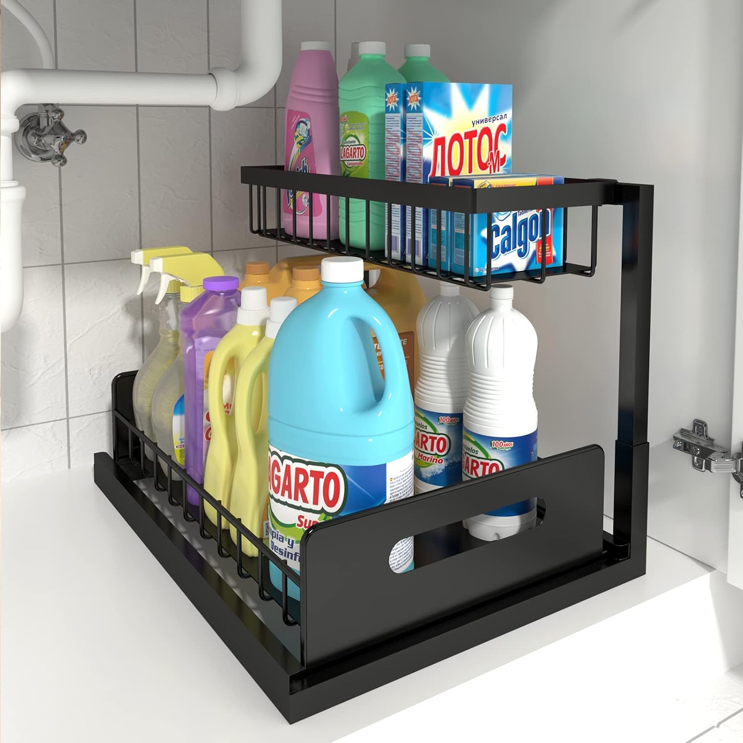 Amazon.com - FOLLOWIN Multi-Purpose Slide Out Organizers and Storage,2 ...